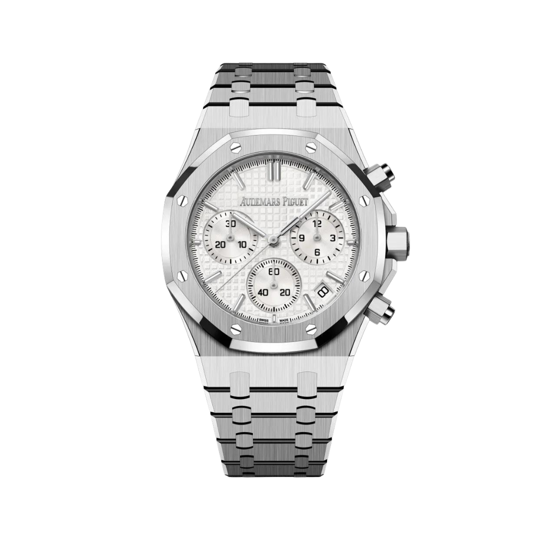 AP Royal Oak Chronograph 26240ST White Dial