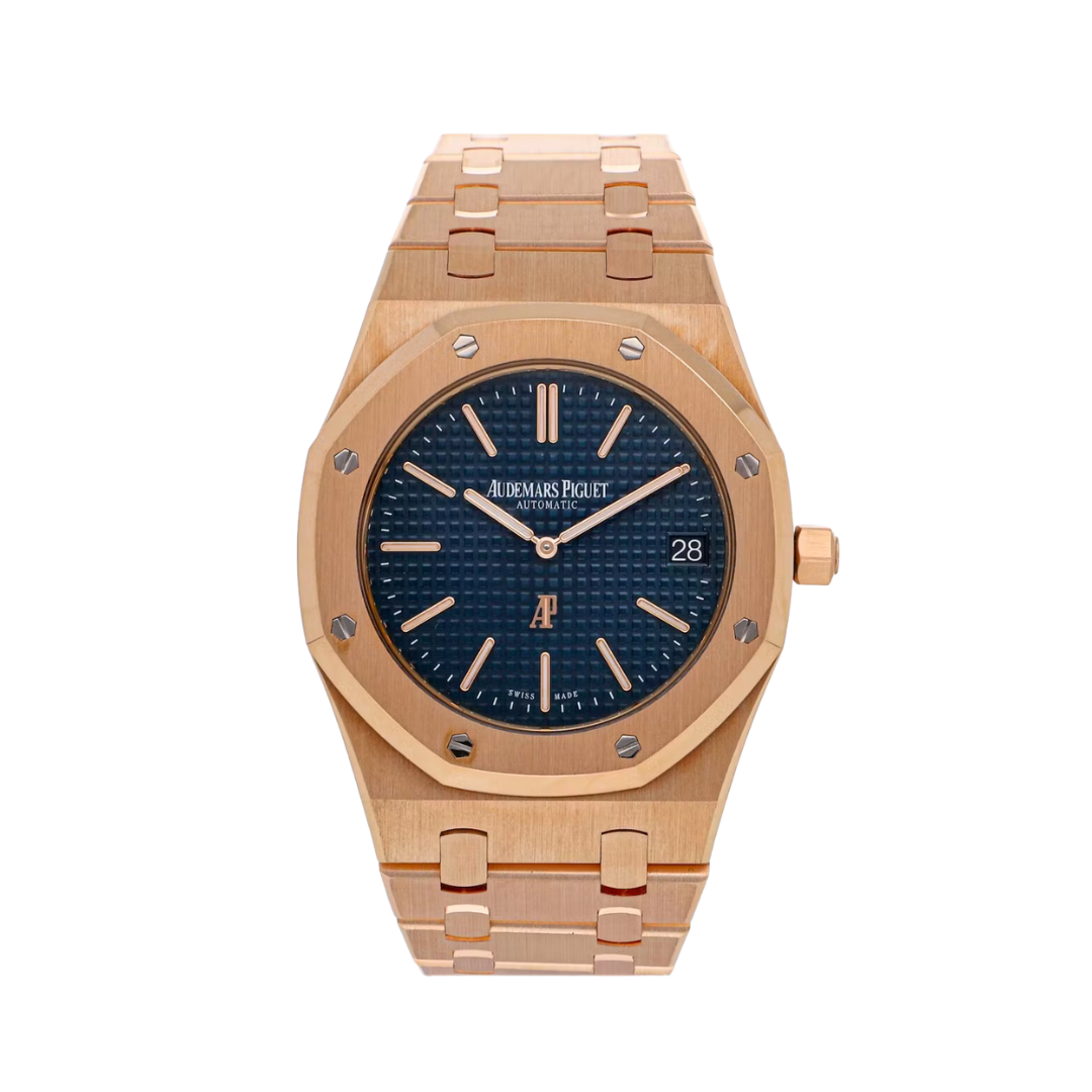 AP Royal Oak Chronograph 26331OR- Rose Gold Blue Dial